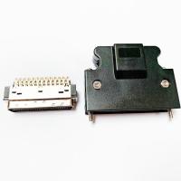 China SCSI 50P Male Solder Type Full Gold Plated Connector With Plastic Shell for sale