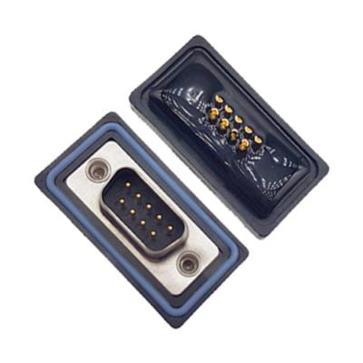 China D - SUB 9P Male Solder Type Connector Waterproof Connector for sale