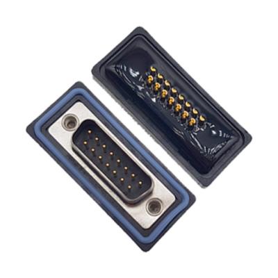 China D - SUB 15P Male Solder Type Connector IP67 Waterproof for sale