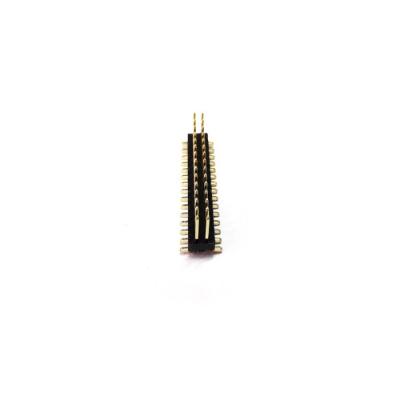 China 1.27mm Dual Row 2x15P 180 Degree SMT Pin Header Connector Gold Plating 3A for sale