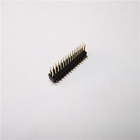 China 1.27mm Dual Row 2x15P 180 Degree SMT Pin Header Connector Gold Plating 3A for sale