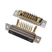 China Full Gold Plated D-SUB High Power 8W8 Male Right Angle DIP Connector 10A 40A for sale