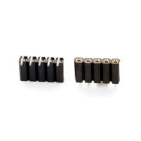 China 2.54mm Pitch Female Round Pin Right Angle DIP Connector for sale