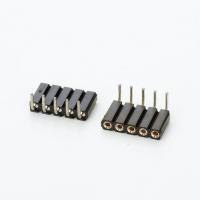 China 2.54mm Pitch Female Round Pin Right Angle DIP Connector for sale