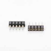 China 2.54mm Pitch Female Round Pin Right Angle DIP Connector for sale