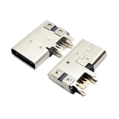 China USB Type C Female Upright Dip Connector for sale
