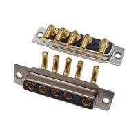 China High Power 8W8 Female Right Angle DIP Connector Full Gold Plated for sale