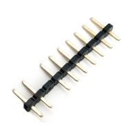 China 1.5mm Pitch Single Row Pin Header 180 Degree Dip Connector for sale