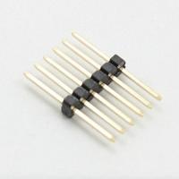 China 1.5mm Pitch Single Row Pin Header 180 Degree Dip Connector for sale