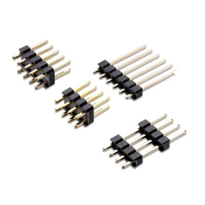 China 1.5mm Pitch Single Row Pin Header 180 Degree Dip Connector for sale