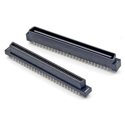 China 1.27mm Pitch 100 Pin Board to Board Female Vertical DIP Connector LCP Phosphor Bronze for sale