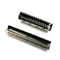 China Half Pitch SCSI DB 50P Male Piercing Connector For Cable for sale