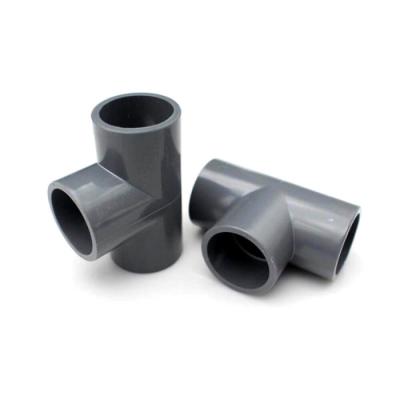 China UPVC PVC Cross Tee Elbow Solvent Joint Pipe Fitting ( DIN PN10 ) for sale