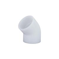 China PVDF Pipe Fitting Abrasive Resistance Plastic Pipe Bend 45 Degree Elbow for sale
