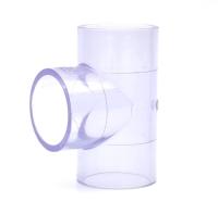China Clear PVC Pipe Fittings 1/2 to 4 Inch Socket End for Water Supply and Chemical Industry for sale