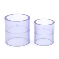 China Clear PVC Pipe Fittings 1/2 to 4 Inch Socket End for Water Supply and Chemical Industry for sale