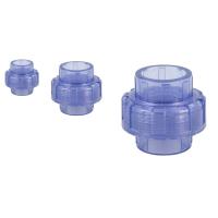 China Socket Thread Clear Transparent UPVC PVC Valve Union Fitting DN15 To DN100 for sale
