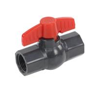 China 3/4 Inch 20mm PVC Butterfly Handle Ball Valve PN16 for Water Supply Irrigation for sale