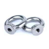 China DIN582 304 Stainless Steel M8 M10 M12 Lifting Eye Nut for Industrial Rigging for sale