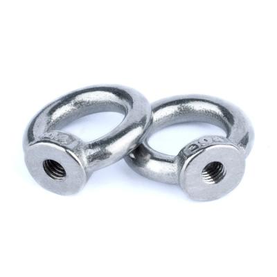 China DIN582 304 Stainless Steel M8 M10 M12 Lifting Eye Nut for Industrial Rigging for sale