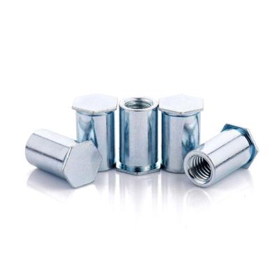 China Steel Zinc Plated PEM Blind Hole Self-Clinching Standoff Riveted Nuts M3 to M10 for sale