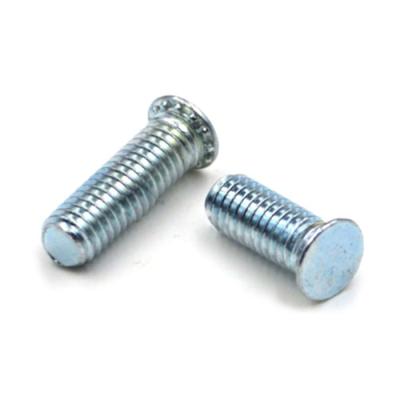 China Steel Round Flat Head Self Clinching Press Rivet PEM Studs Screw M4 x 10mm Zinc Plated for sale