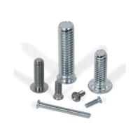 China Steel Round Flat Head Self Clinching Press Rivet PEM Studs Screw M4 x 10mm Zinc Plated for sale