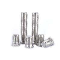 China Steel Round Flat Head Self Clinching Press Rivet PEM Studs Screw M4 x 10mm Zinc Plated for sale