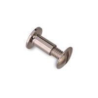 China Book Binding Post 6mm Chicago Screws Black Oxide Stainless Steel Set for sale