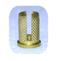 China Customized Threaded Brass Knurled Insert Nut For Plastics for sale