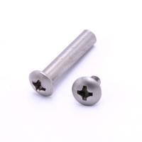 China OEM Stainless Steel Cross Flat Pan Head Binding Chicago Screws M3 M4 4mm 25mm for sale
