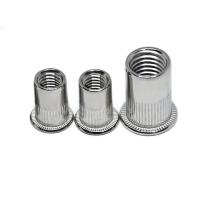 China Custom Flat Head Stainless Steel M6 Blind Rivet Nut for sale