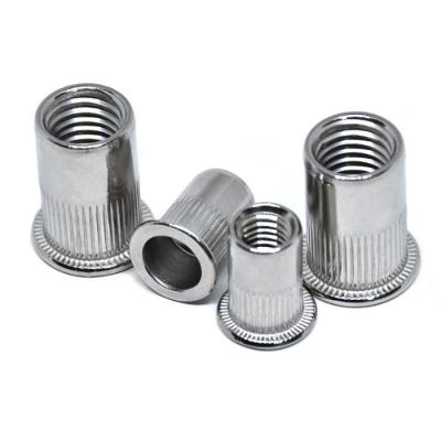China Custom Flat Head Stainless Steel M6 Blind Rivet Nut for sale