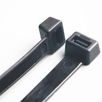 China PA66 10'' Black Nylon Cable Tie 5mm Soft Touch Low Profile Nylon Cable Tie for sale