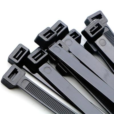 China PA66 10'' Black Nylon Cable Tie 5mm Soft Touch Low Profile Nylon Cable Tie for sale