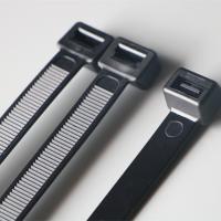 China PA66 10'' Black Nylon Cable Tie 5mm Soft Touch Low Profile Nylon Cable Tie for sale