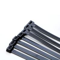 China PA66 10'' Black Nylon Cable Tie 5mm Soft Touch Low Profile Nylon Cable Tie for sale