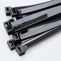 China PA66 10'' Black Nylon Cable Tie 5mm Soft Touch Low Profile Nylon Cable Tie for sale