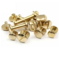 China Brass Screw Rivets For Leather for sale