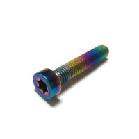 China M8 X 12 GR5 Rainbow Color Titanium Allen Screw With Nylon Patch for sale