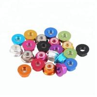 China Customized 10 32 Colored Metric Aluminum Alloy Flanged Nylon Lock Nuts for sale