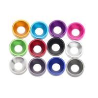 China M16 15mm Id Small Colorful Anodizing Metric Aluminum Countersunk Washer Ring for sale