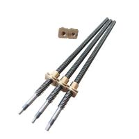 China 304 Stainless Steel T8 Acme Lead Screw 8mm Trapezoidal Thread for 3D Printer CNC for sale