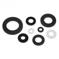 China High Percisison CNC Black M6 PTFE Flat Washers 8mm Od 4mm Id for sale