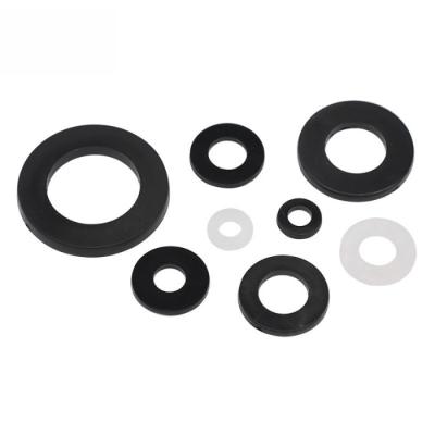 China High Percisison CNC Black M6 PTFE Flat Washers 8mm Od 4mm Id for sale