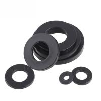 China High Percisison CNC Black M6 PTFE Flat Washers 8mm Od 4mm Id for sale