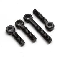 China 12.9 Grade M8 x 60mm Zinc Carbon Steel Metric Eye Bolts DIN444 Black for sale