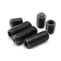 China DIN 916 Cup Point HDG Black Hex Socket Set Screws M1.4 M24 for sale