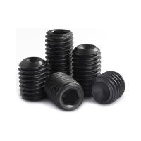 China DIN 916 Cup Point HDG Black Hex Socket Set Screws M1.4 M24 for sale