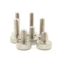 China OEM M3 Stainless Steel Metric Knurled Thumb Screws CNC Machining 0.005mm Tolerance for sale